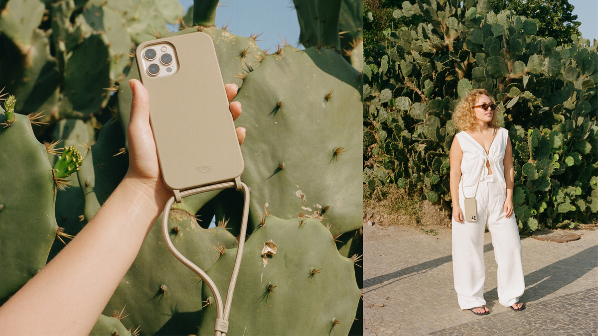 Cases Papaya - Capinhas para iPhone com alça integrada