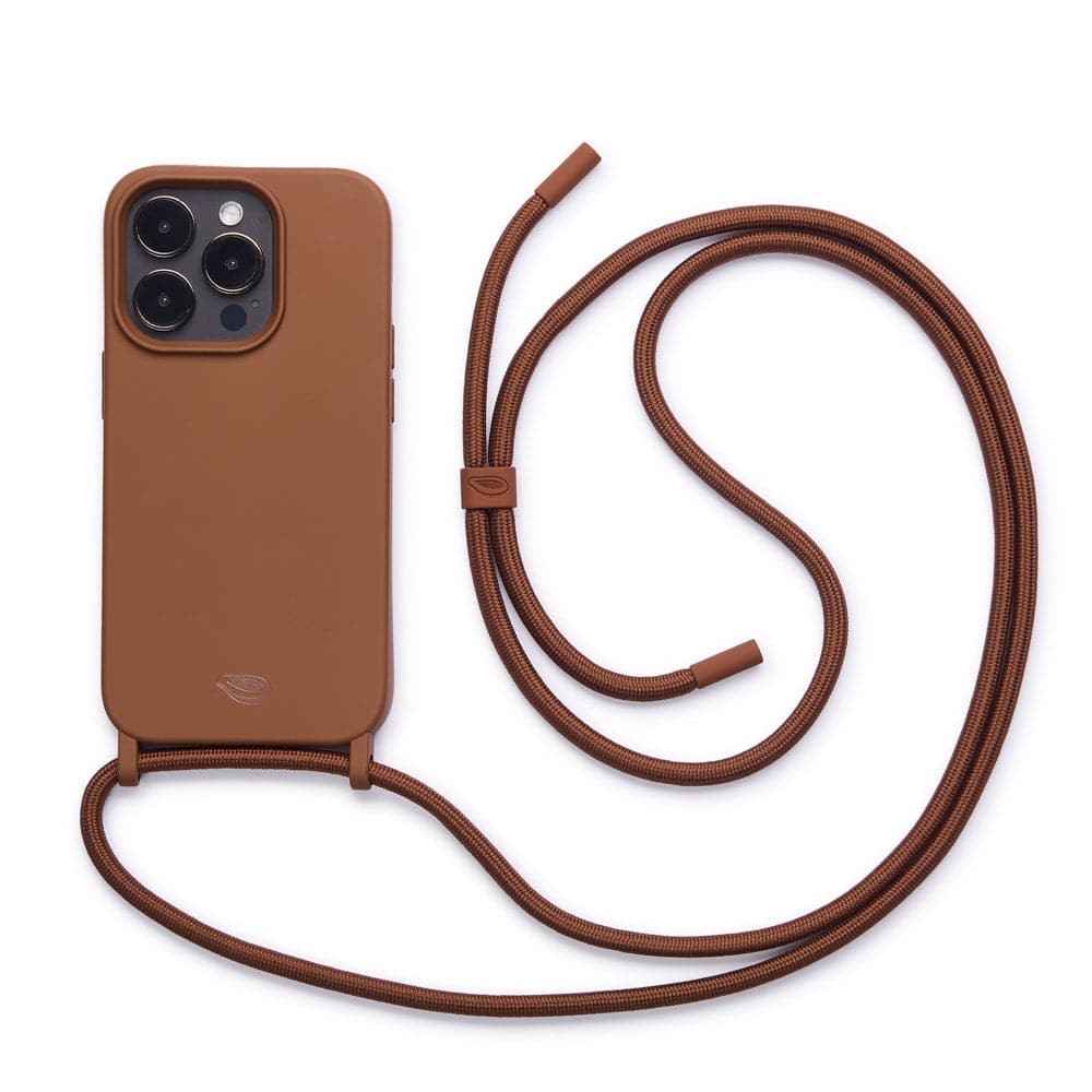 Capinha com cordão iPhone areia Odara | Cases Papaya