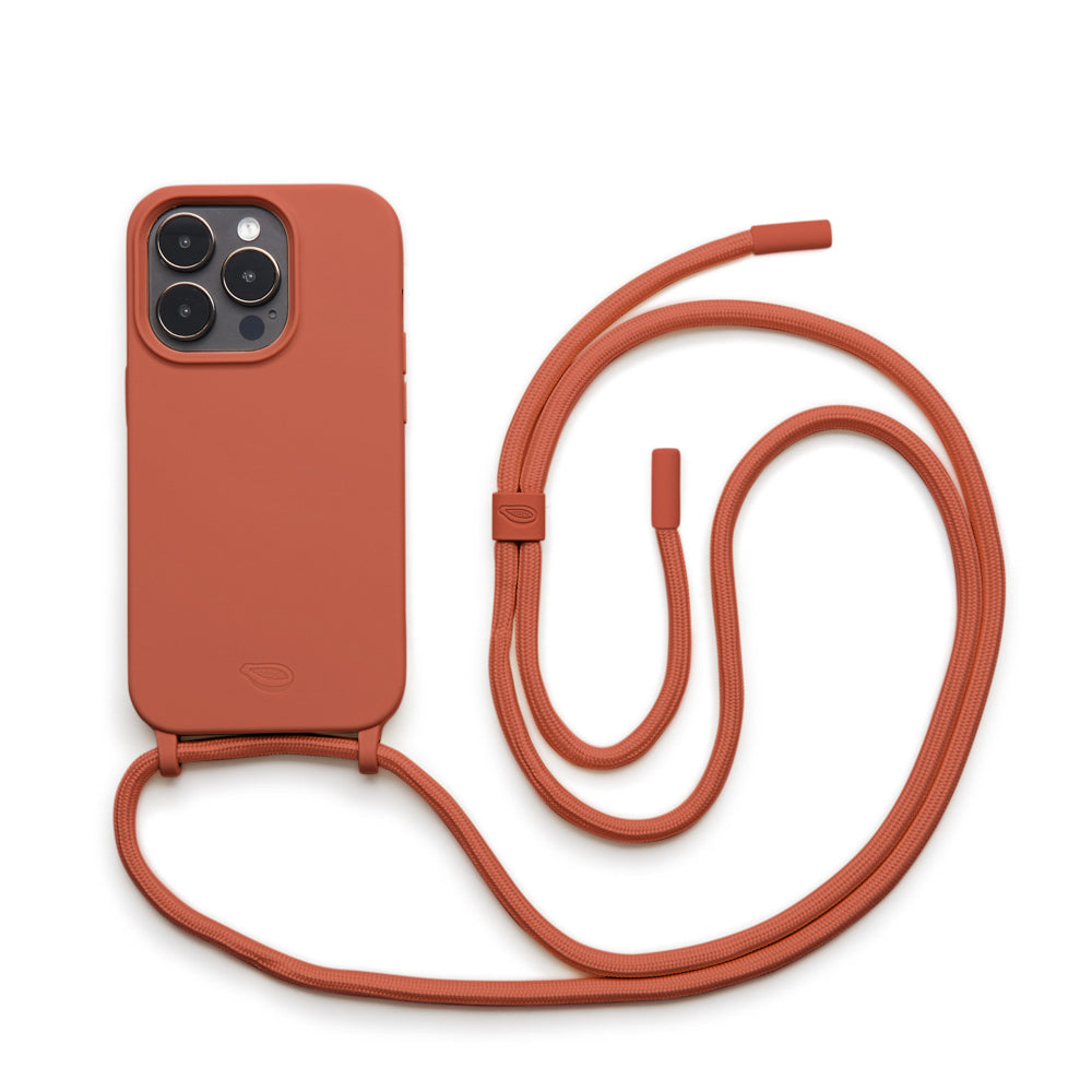 Capinha com cordão iPhone Pêssego Odara | Cases Papaya