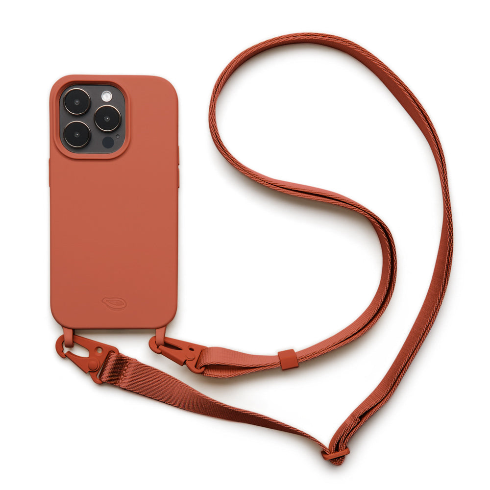 Capinha com alça iPhone Pêssego Aurora | Cases Papaya