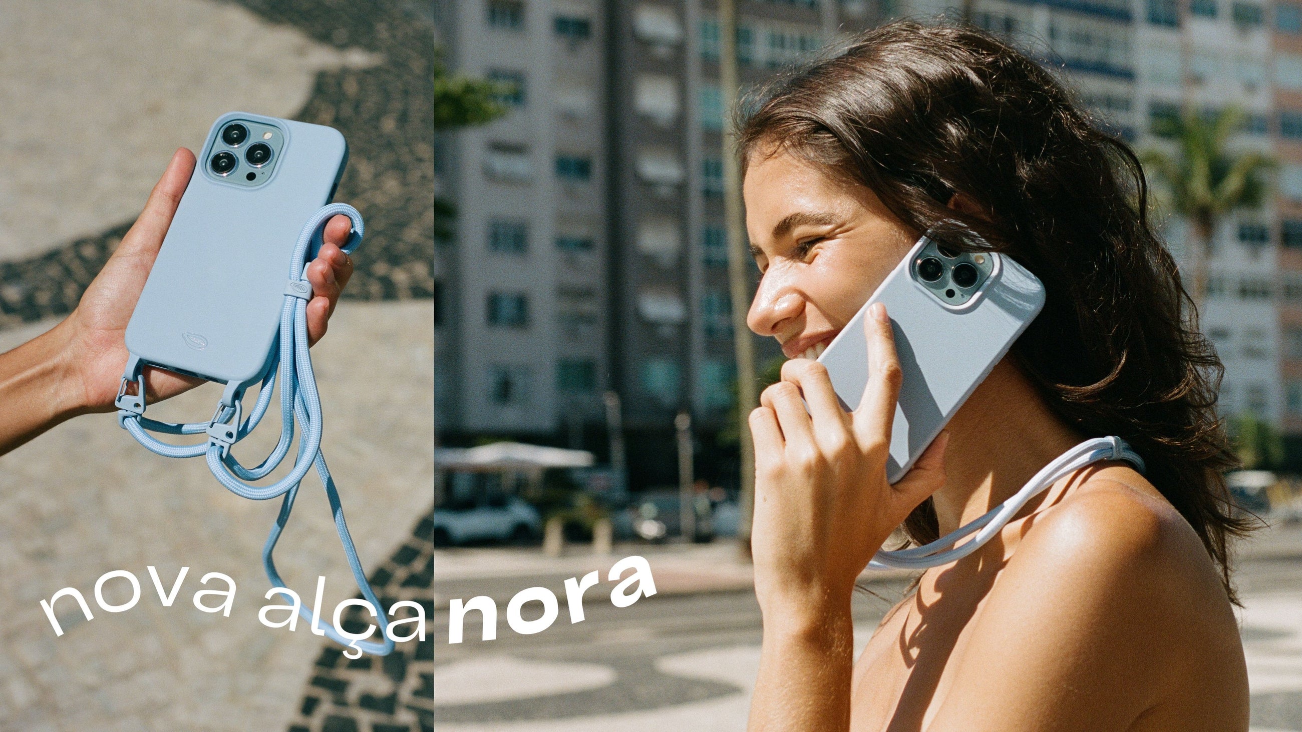 Cases Papaya - Capinhas para iPhone com alça integrada